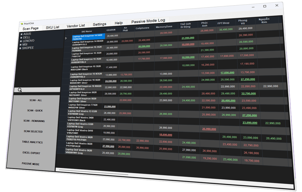 Home - Price1Click - Competitor Price Monitoring Software
